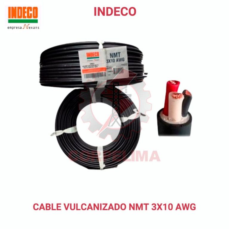 CABLE VULCANIZADO 3X10 AWG x 100M - JElectric Perú